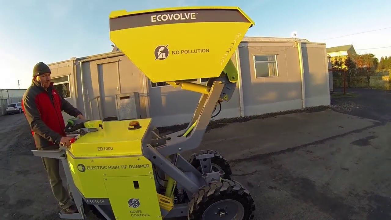 Ecovolve Electric Dumper - Creighton Rock Drill Ltd - YouTube