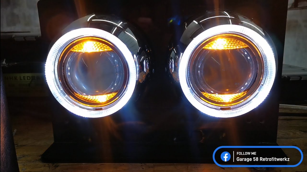 Bi Beam LED projector with built in DRL, Parklight and turn signals ...