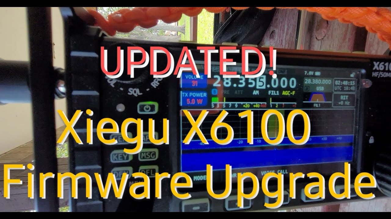 Xiegu X6100 Firmware PSA *UPDATED* - YouTube