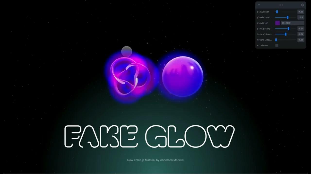 Source code Fake Glow Material for React Three Fiber - YouTube