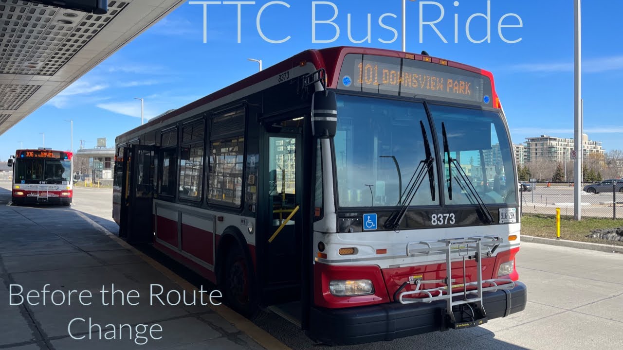 Toronto TTC 101 Downsview Park Bus Ride Before the Route Change 3/24 ...