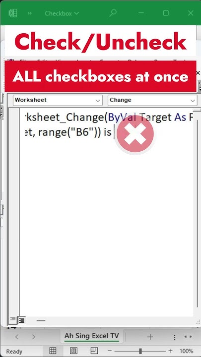 [Latest] Check or Uncheck all checkboxes at once #MS365 #excel #tips ...