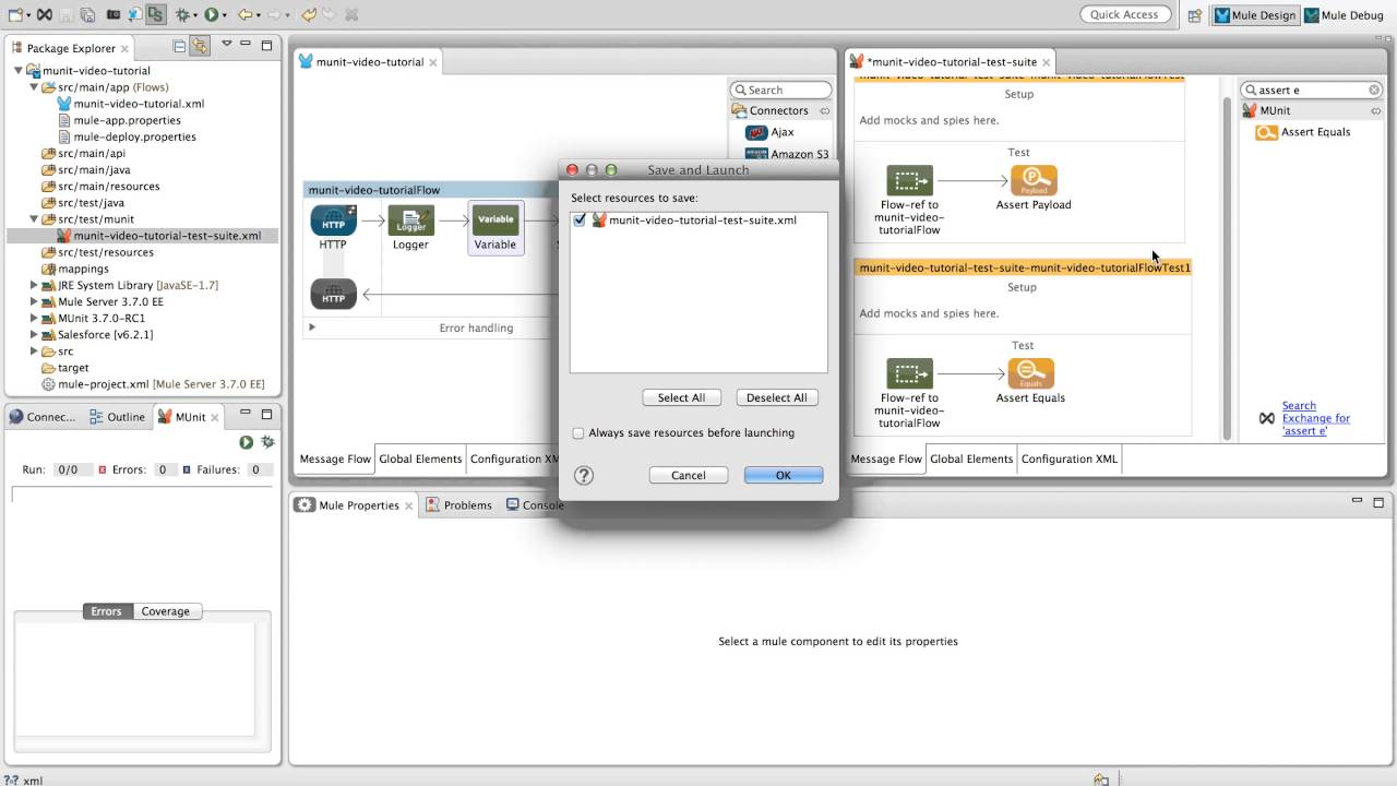 33 MUnit VT03 test value of variables - YouTube