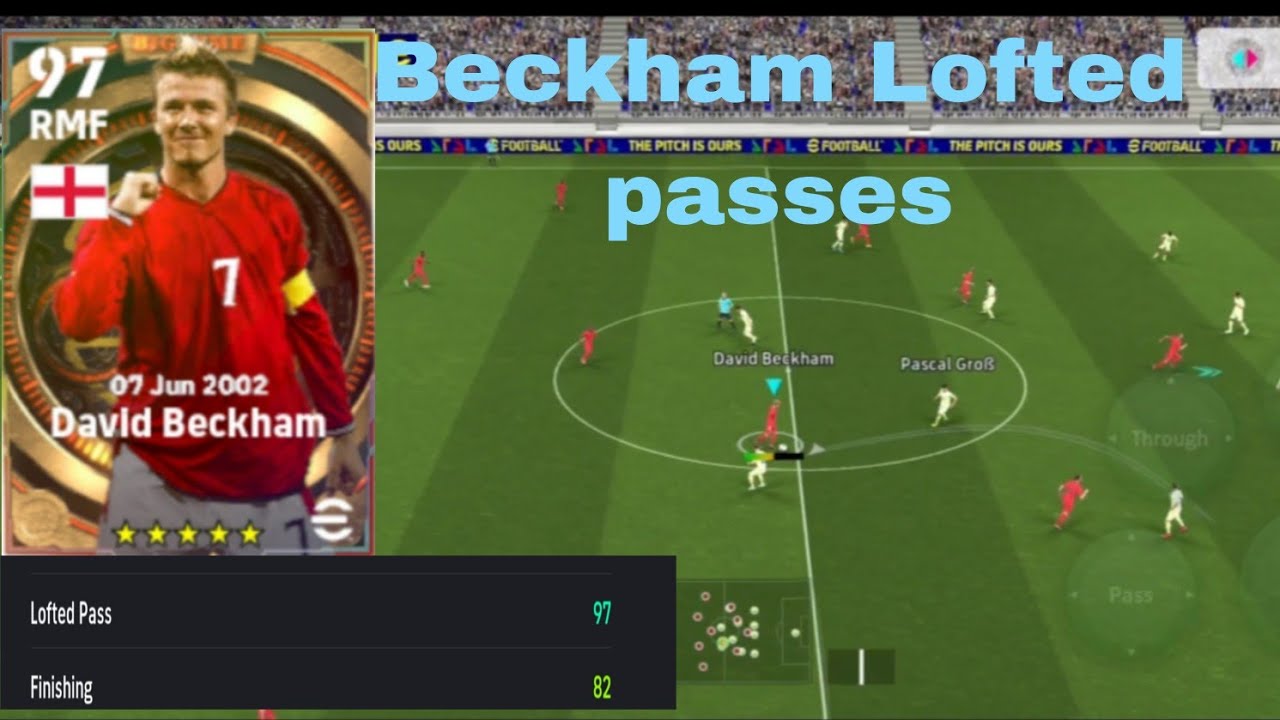 David Beckham Lofted passes some beautiful passes by Beckham #efootball ...