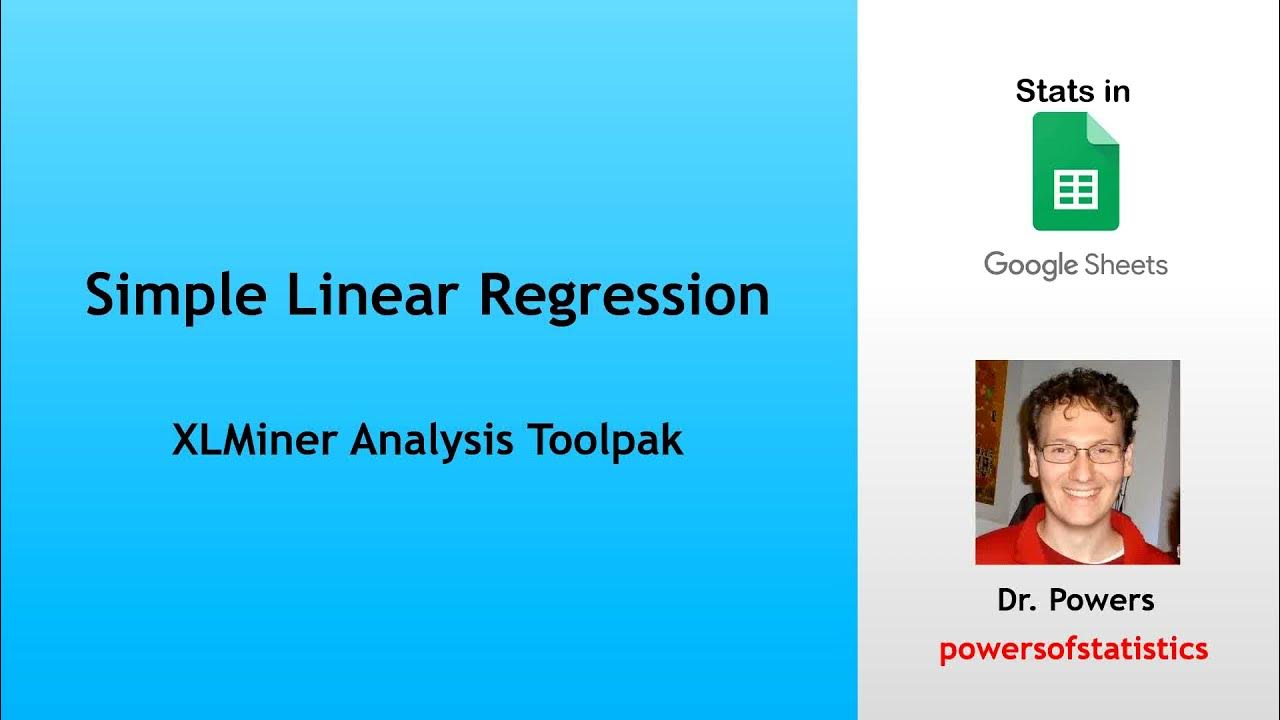 Simple Linear Regression in Google Sheets - YouTube