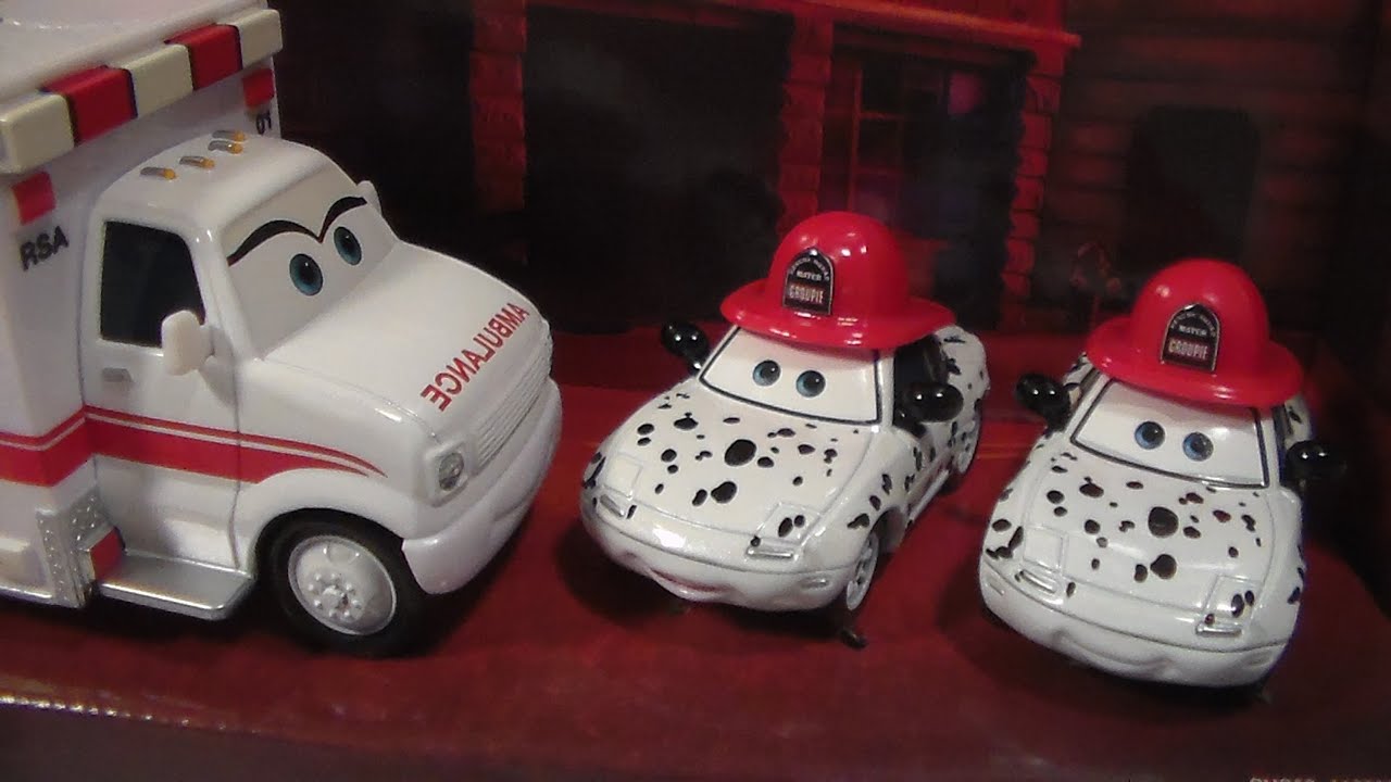 Rescue Squad Mater 3-pack, New 2015 Disney Cars Dalmatian Mia, Tia, RSA ...