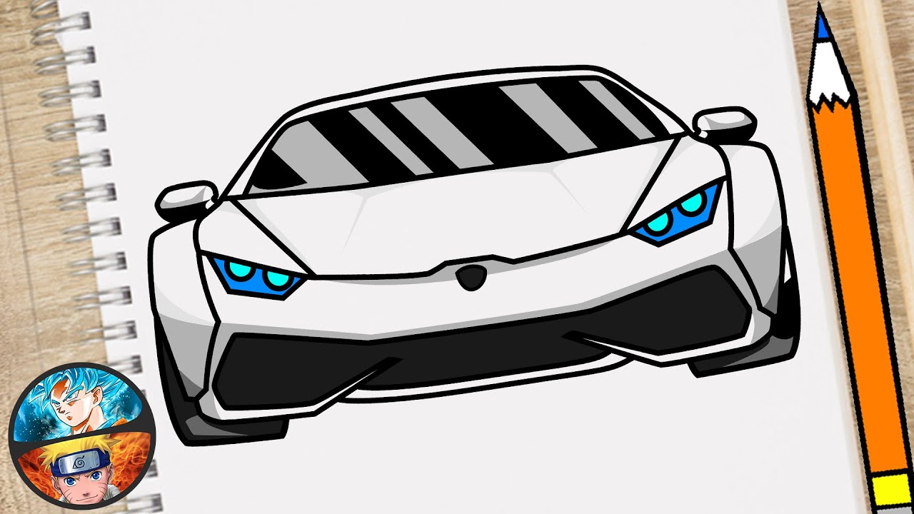 COMO DESENHAR UMA LAMBORGHINI HURACAN FÁCIL PASSO A PASSO - YouTube