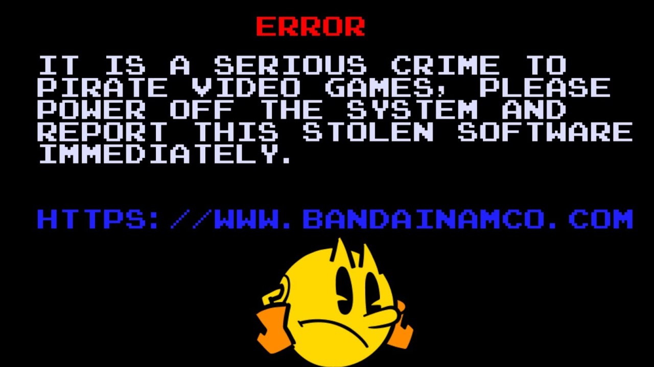 Pac-Man (Anti Piracy Screen) - YouTube