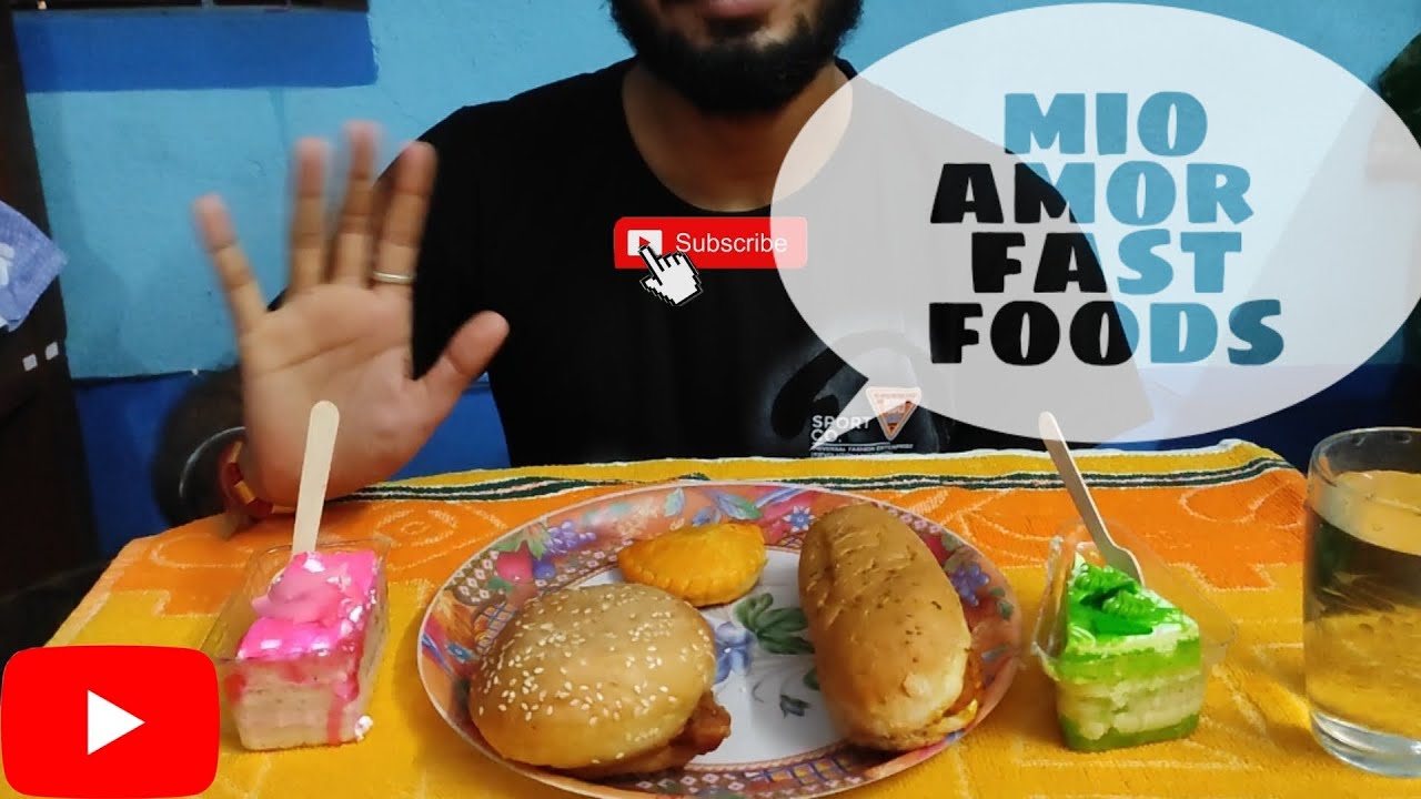Chicken Burger|chicken puf|strawberry & green mango cake|chicken 65 ...