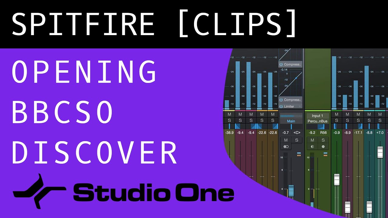 How to Load BBCSO Discover in Studio ONE - YouTube