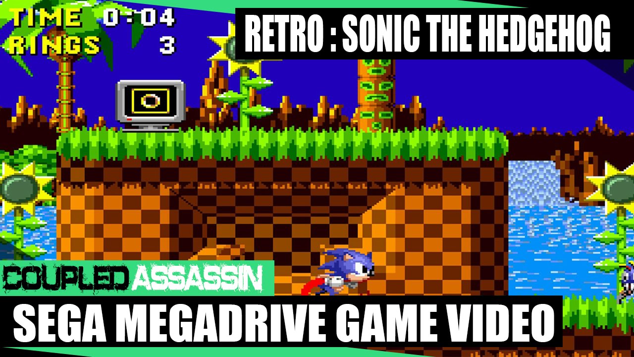 Sonic The Hedgehog Sega Megadrive and Genesis Retro Game 1991 Old ...