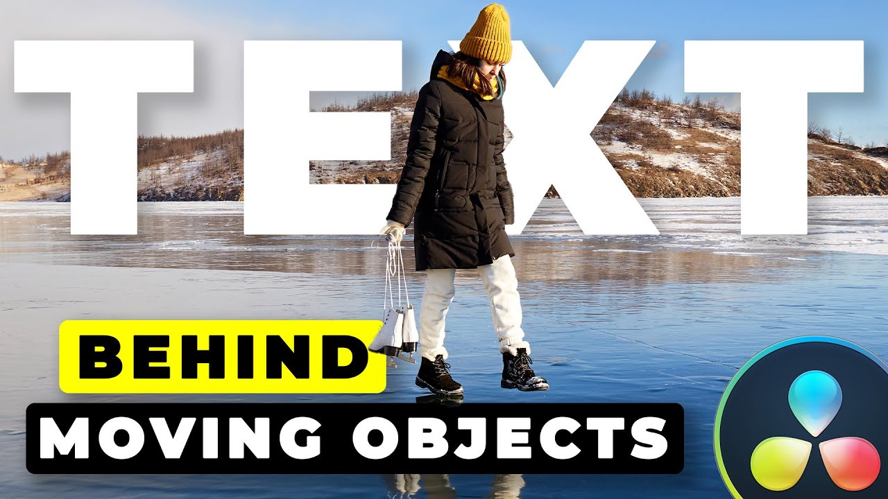 Add Text Behind Moving Objects In Davinci Resolve 18 Tutorial Youtube