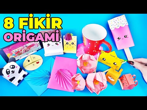 EVDE SIKILDIĞINIZDA KAĞITTAN YAPABİLECEĞİNİZ 8 HARİKA FİKİR! - Origami Hileleri