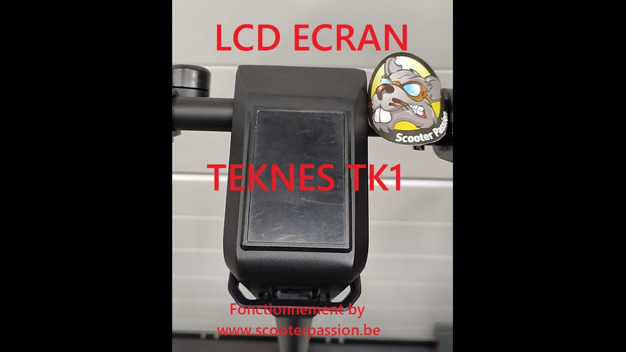 Paramètres et LCD trottinette étanche TEKNES TK1 - YouTube