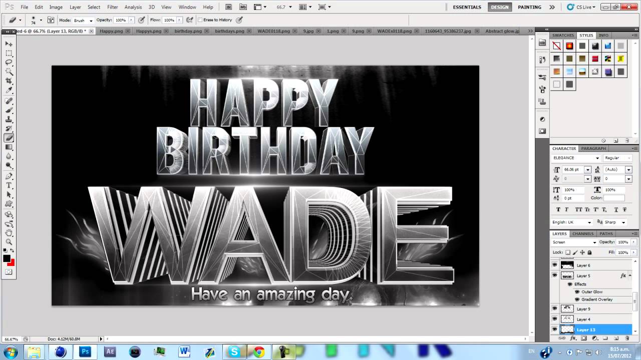 HAPPY BIRTHDAY WADE ! ♥. - YouTube