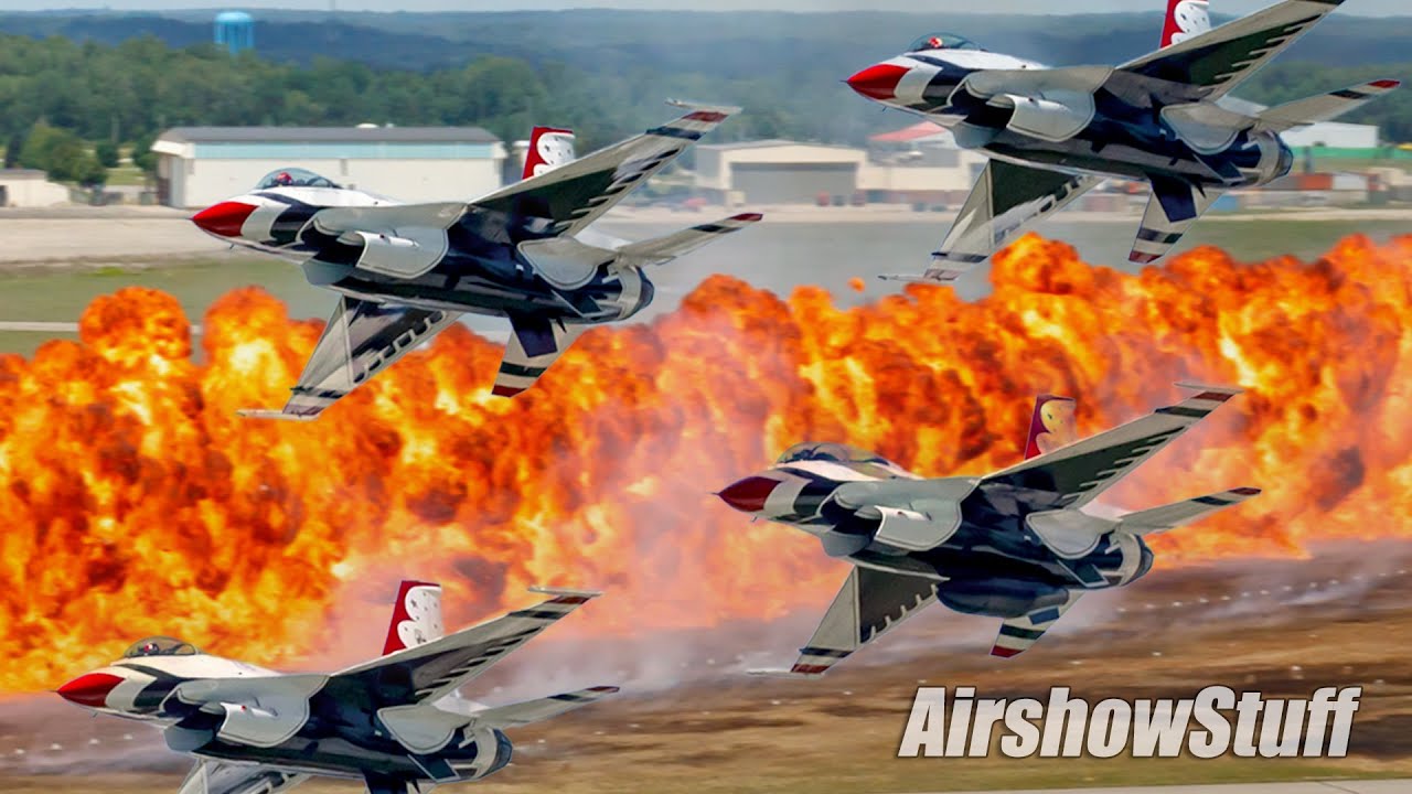 From the Tower! Thunderbirds Pyro and More Airshow Highlights - Battle ...