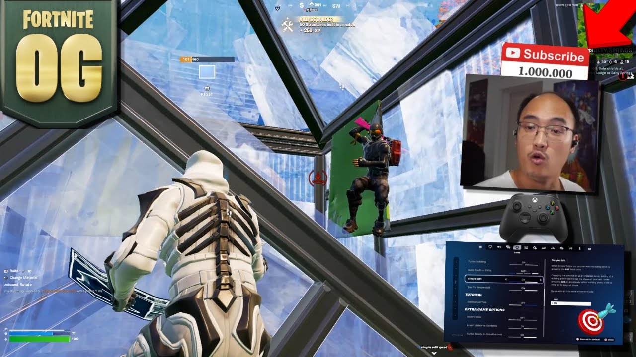 SIMPLE EDIT PRO Destroying Famous Youtuber + NEW Fortnite OG Chapter 1 ...