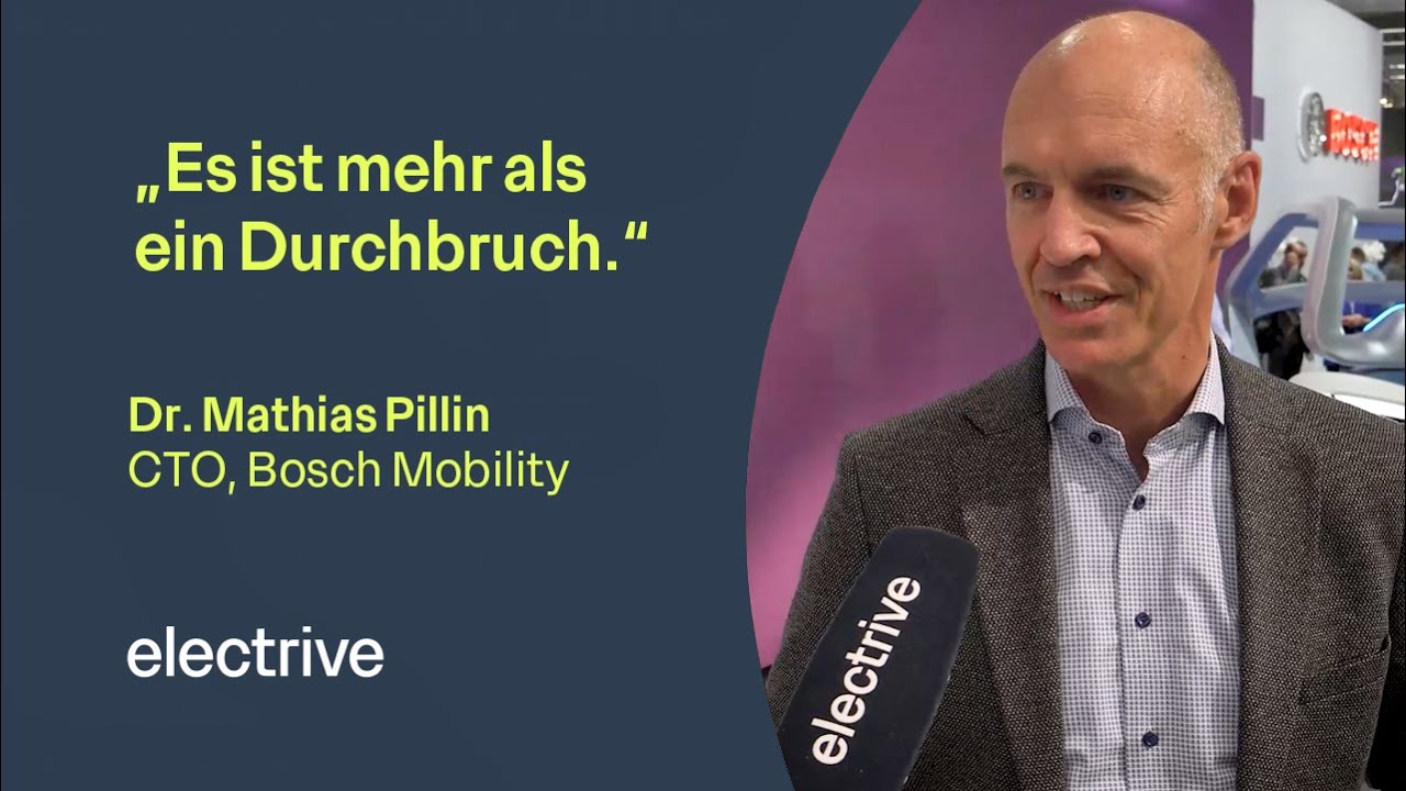 "Es ist mehr als ein Durchbruch." – Mathias Pillin von Bosch Mobility ...
