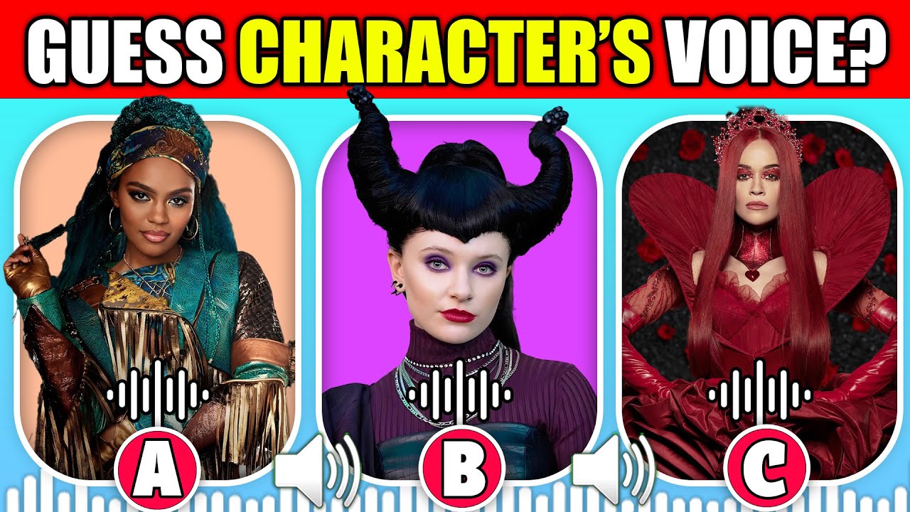 Guess the Descendants: The Rise of Red Characters by Voice! | Singing ...