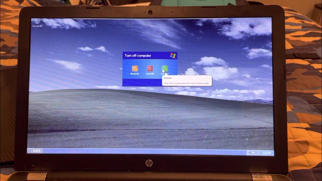 Windows XP Restart Virtual Machine - YouTube