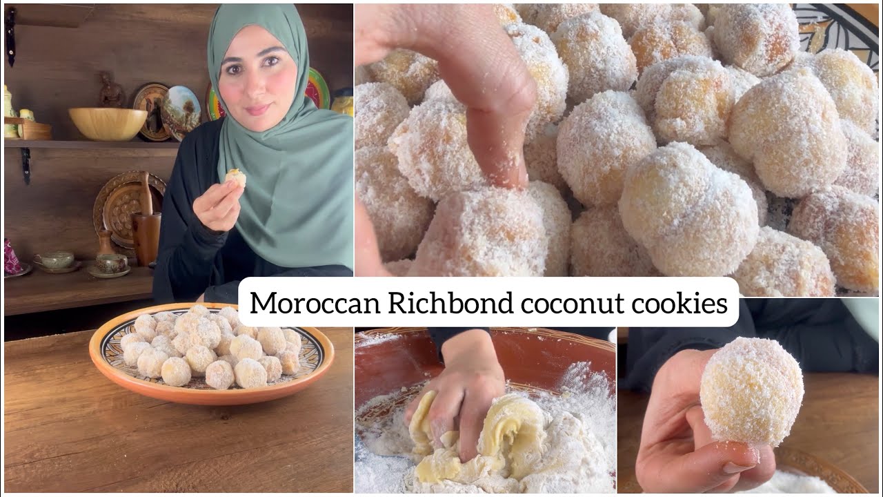 Moroccan Richbond coconut cookies 🫠 Easy and delicious - YouTube