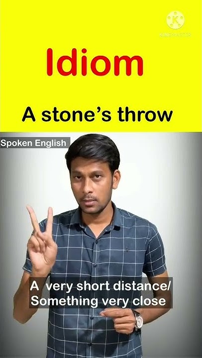 a stone’s throw idiom | idioms and phrases | English vocabulary | #spokenenglish #shorts #enlish ...