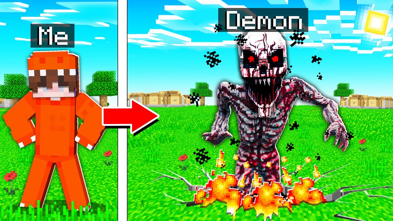 I Fooled My Friend as a DEMON in Minecraft - YouTube