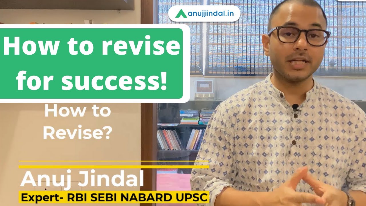 How to revise for success! by - Anuj Sir - YouTube