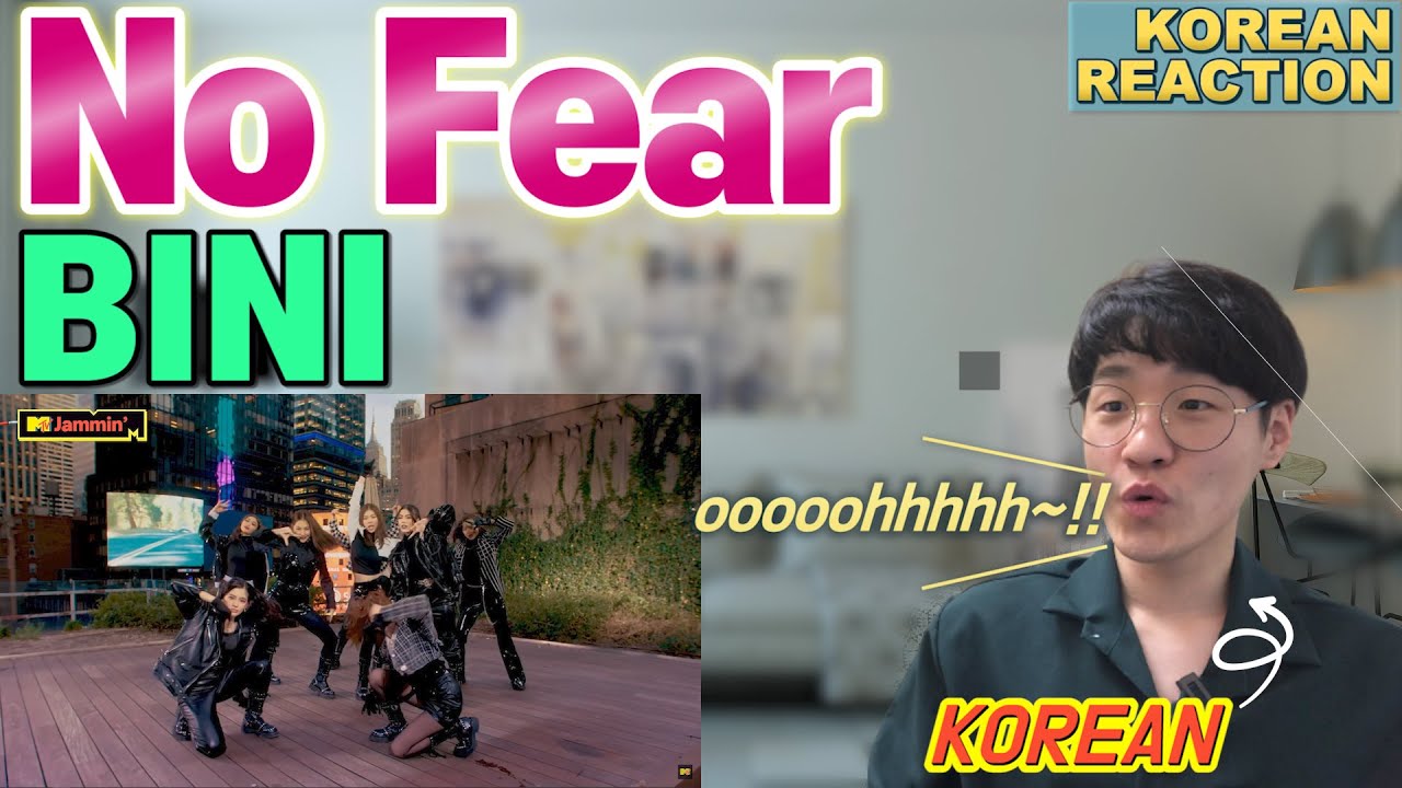 Korean Reaction BINI - No Fear | MTV Jammin' | MTV Asia - YouTube