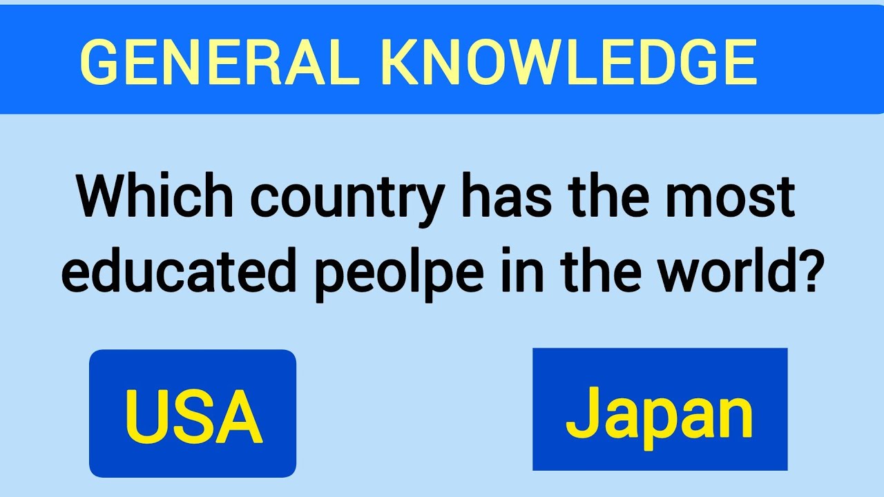 The Ultimate General Knowledge Challenge – Can You Score 100%? - YouTube