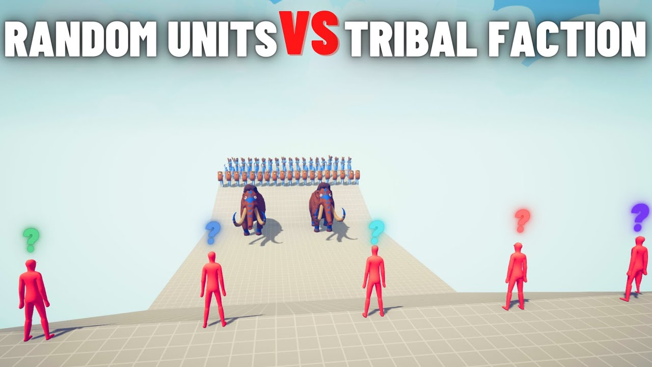 RANDOM UNITS vs TRIBAL FACTION UNITS - RANDOM UNITS MOD - Totally ...