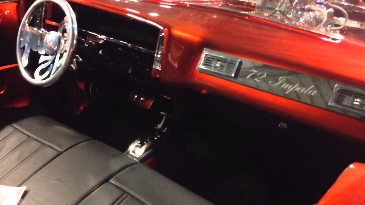 Candy Red 72 Impala Vert on 30" Staggered Asanti's - YouTube