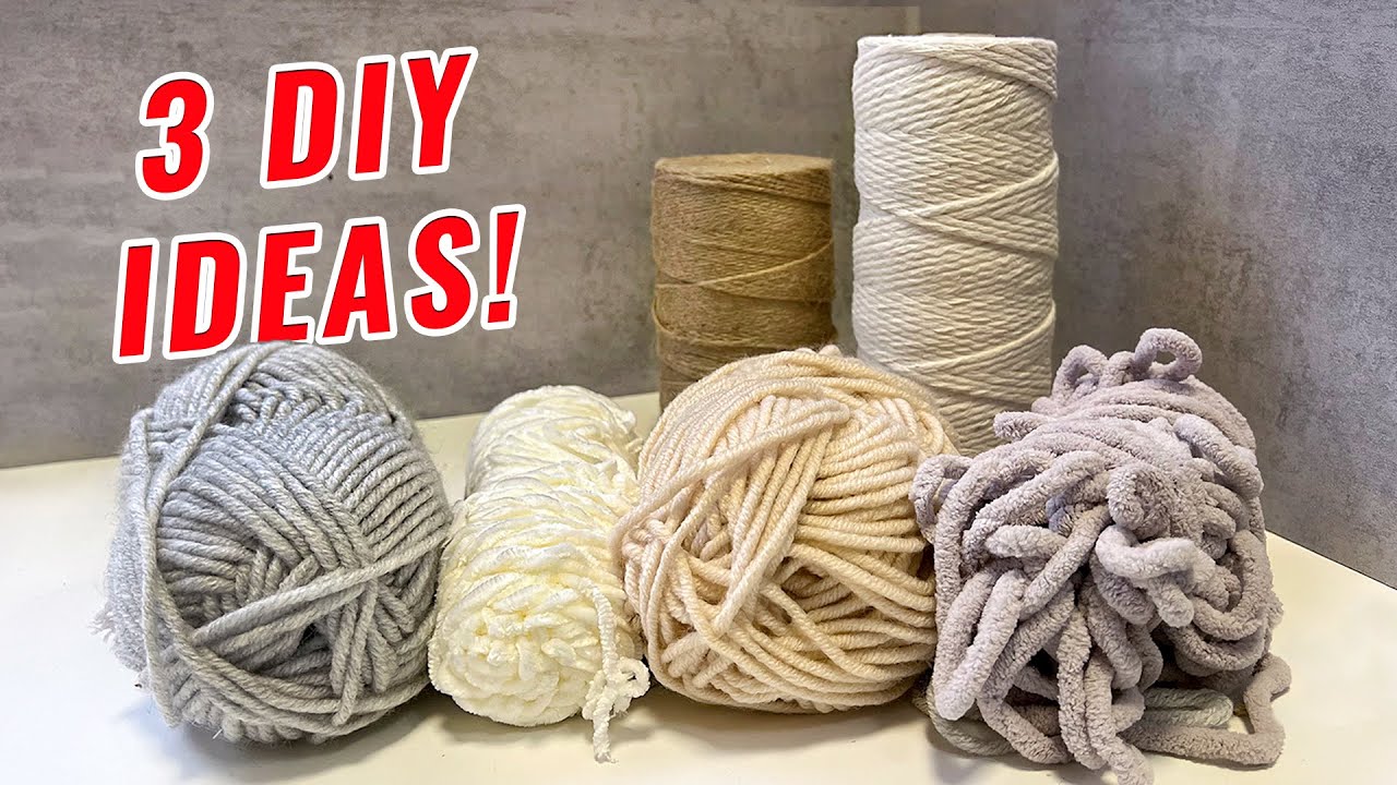 3 INCREDIBLE IDEAS FROM LEFTOVER YARN THAT YOU HAVEN'T SEEN YET! 😍 ...