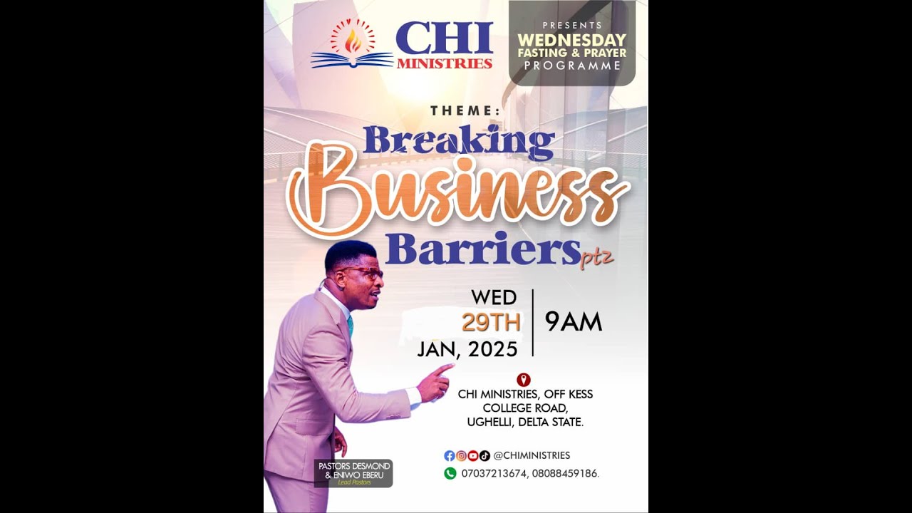 Breaking Business Barriers pt 2 with Pst Desmond Oghenenyerovwo Eberu - YouTube
