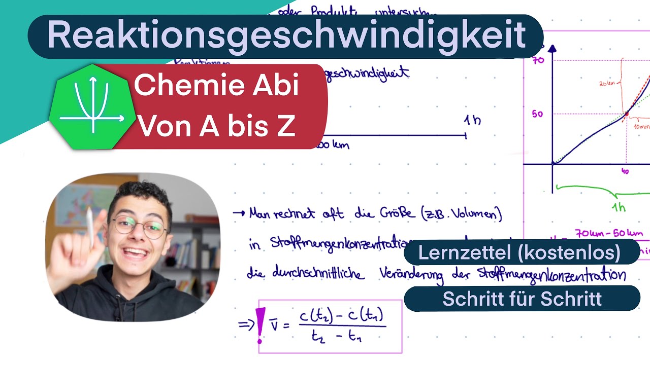 Durchschnittliche Reaktionsgeschwindigkeit- CHEMIE ABI- Einführung ...