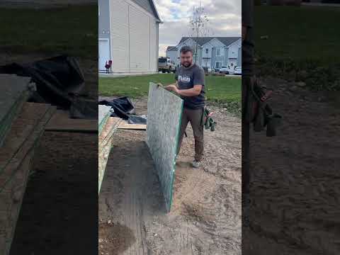 A trash box is a must have on every job site #framing #construction #build #trending