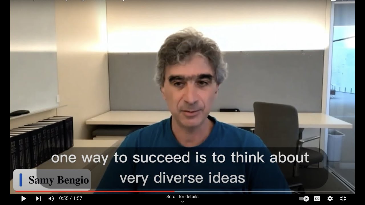 C4AI Sparks: Samy Bengio on Diversity - YouTube