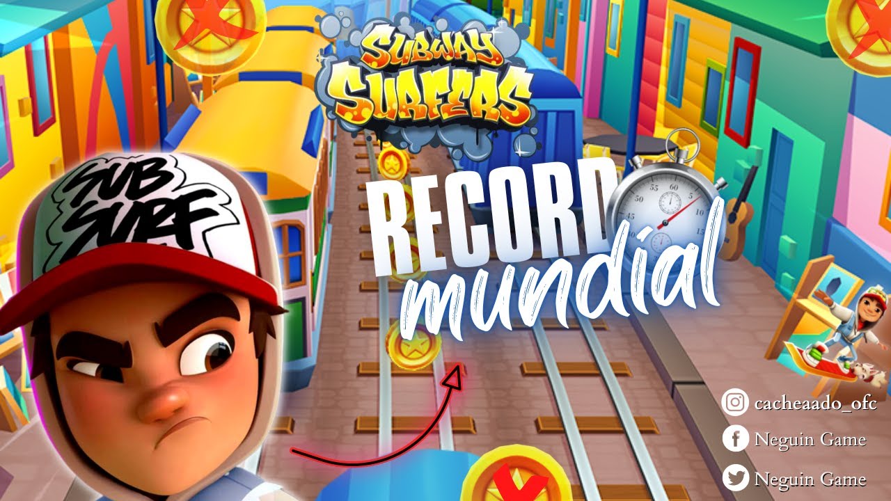 BATENDO RECORD MUNDIAL NO COIN / NORMAL SUBWAY SURFERS 0 DALAY - YouTube