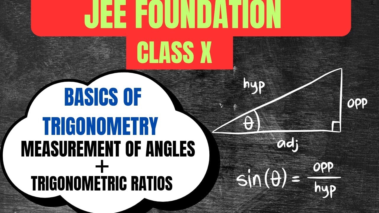 JEE FOUNDATION CLASS 10 | Basics of trigonometry (Measurements of ...