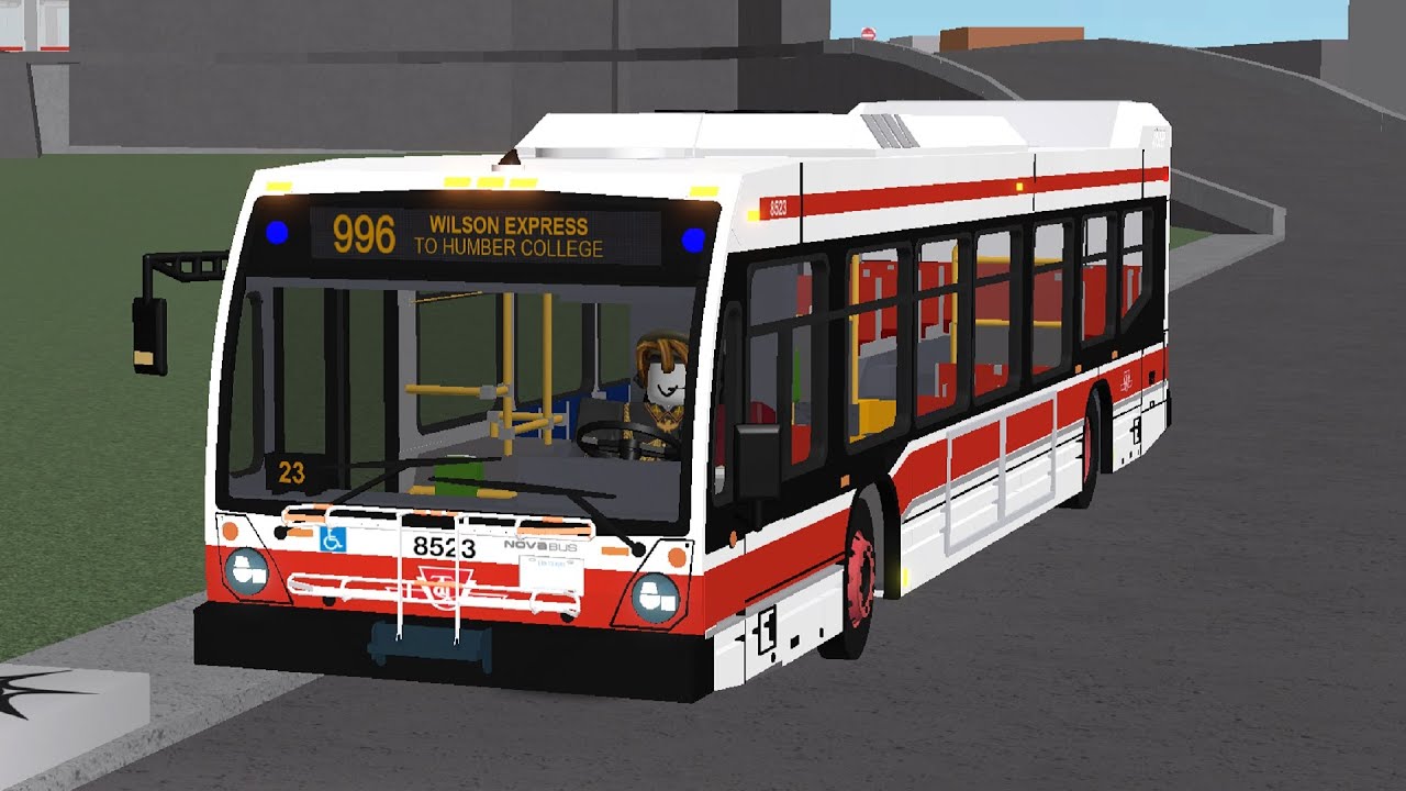 TTC (Roblox) 2015 Novabus LFS 8523 passing by on the 996 Wilson Express ...