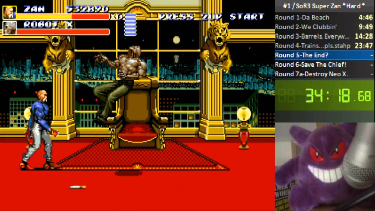 SoR3 Speedrun: Super-Zan-Hard-Mode-Good-Ending% (49:16) - YouTube