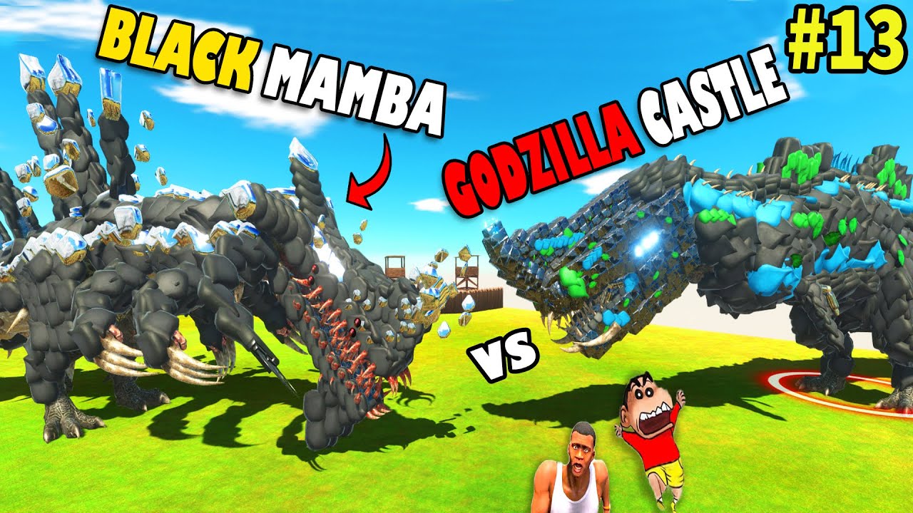 GODZILLA CASTLE KHAEMNOK vs BLACK MAMBA SHINCHAN CHOP & HAMID TEAM in ...