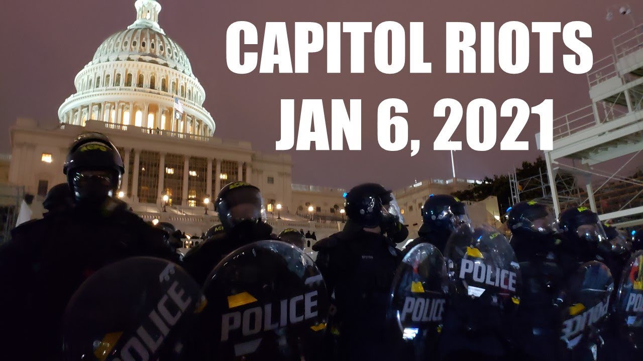 Capitol Riots, protestor with Rebel flag starts fights with police ...