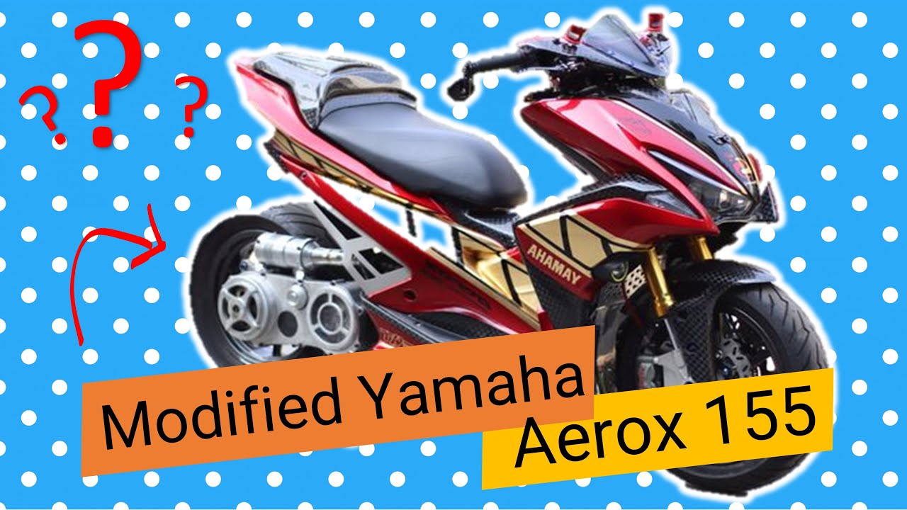 Modified Yamaha Aerox 155, R1M style monosock is an option - YouTube