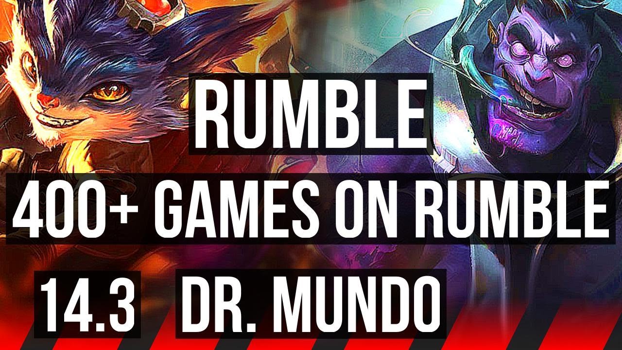RUMBLE vs MUNDO (TOP) | 400+ games, 5/3/13, Comeback | EUW Master | 14. ...