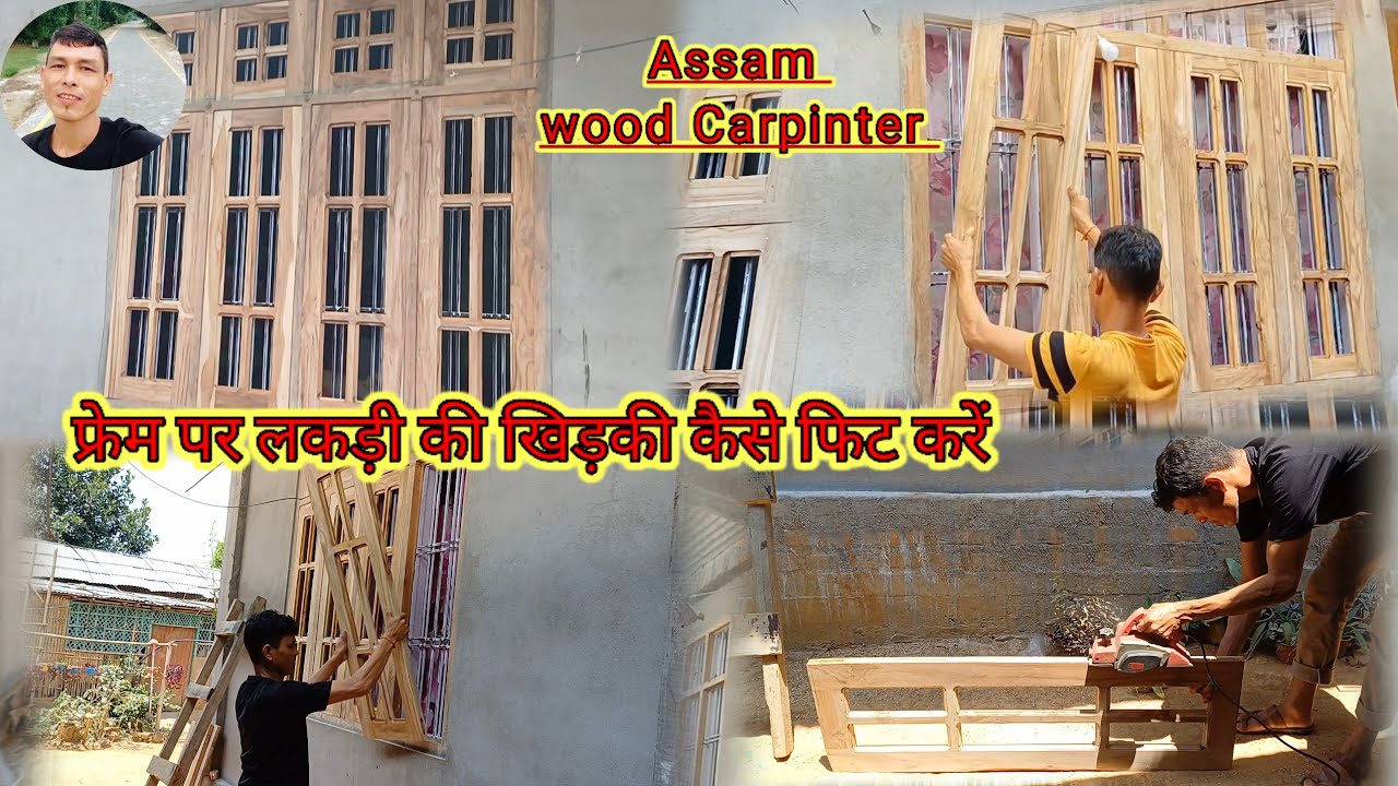 //Wooden Window Frame Work //window fitting trick 👌 - YouTube