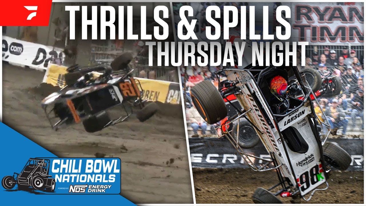 Thursday Thrills & Spills | 2024 Chili Bowl Nationals - YouTube