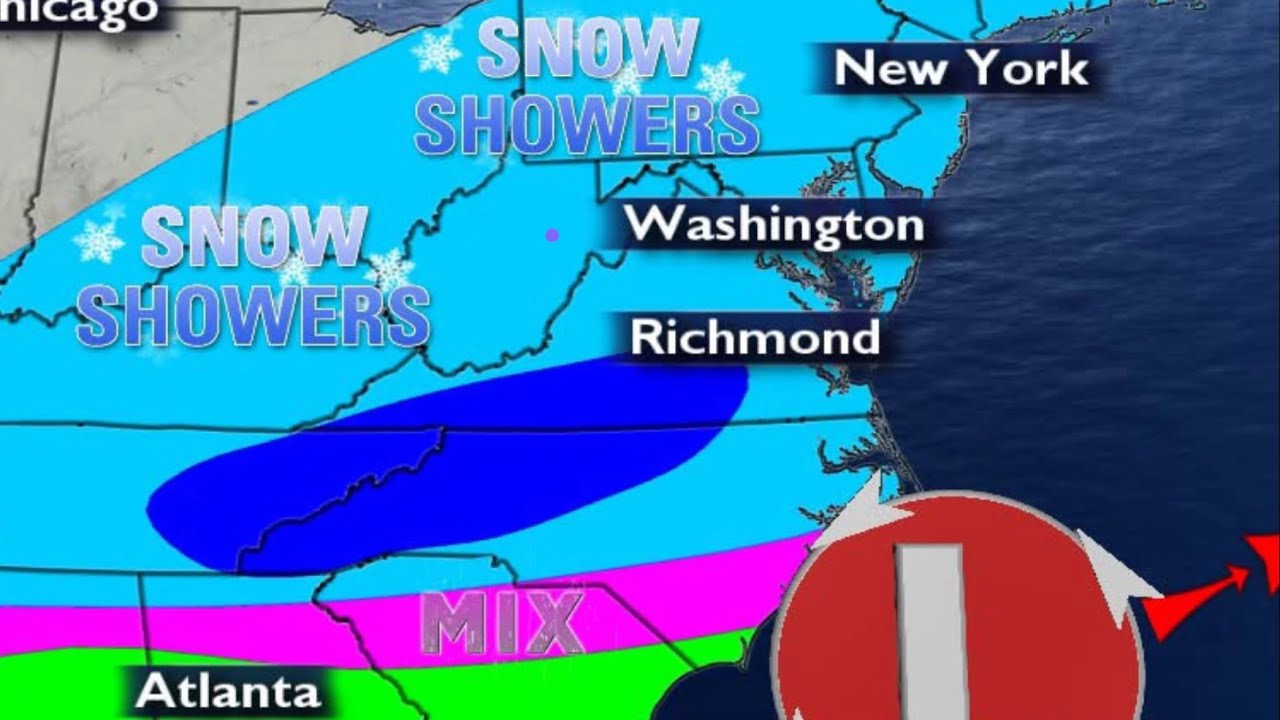 Major Southern Snow As Cold Keeps Pouring In - YouTube