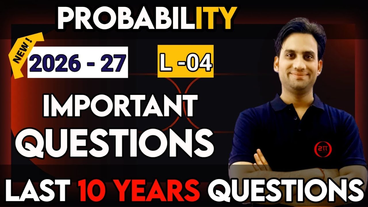 Probability Class 10 Last Ten Years Questions | Oswaal Revision #04 ...