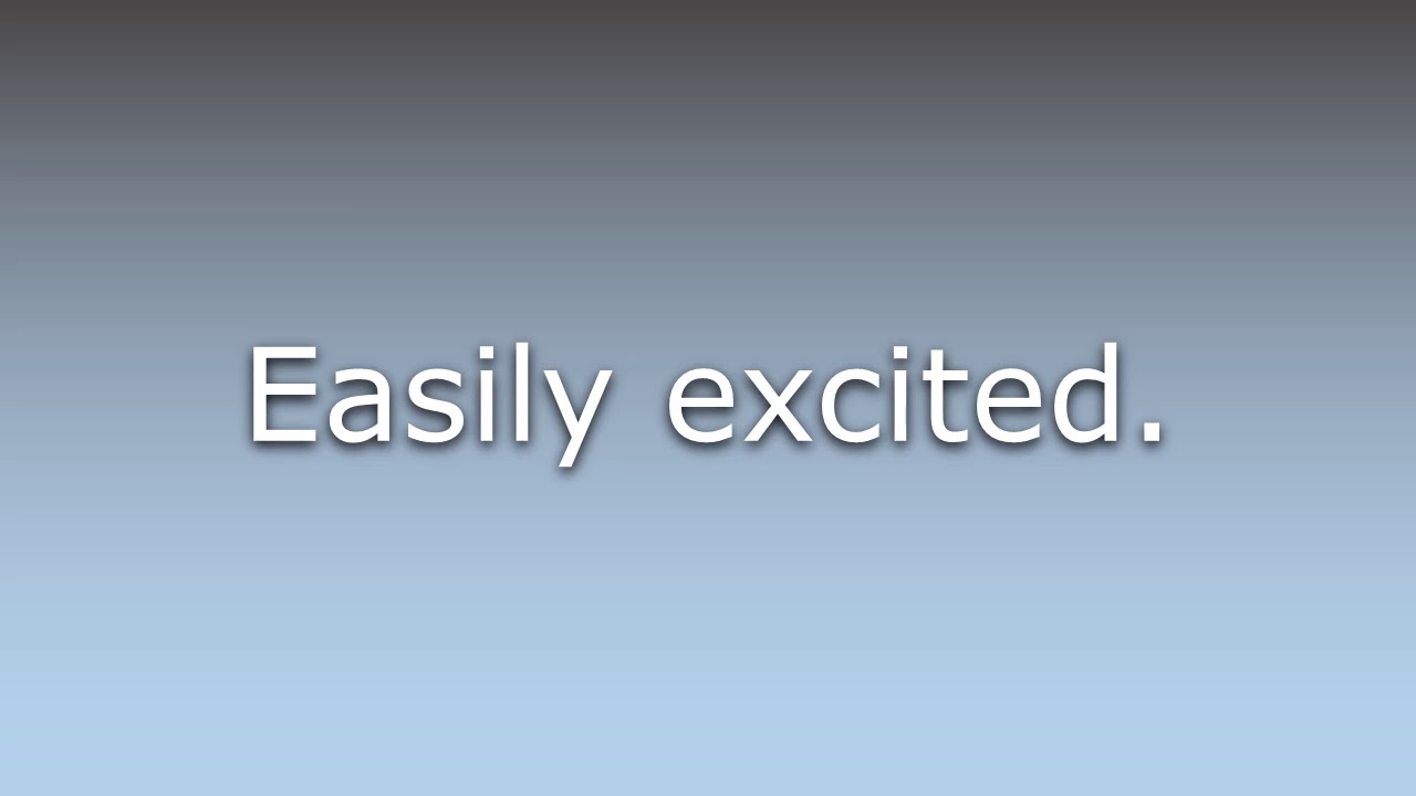 What does Excitable mean? - YouTube